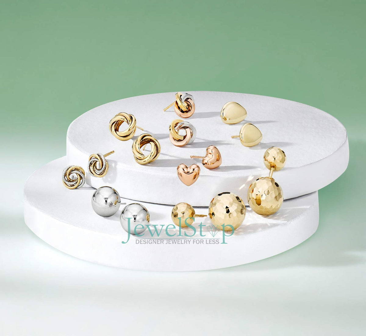 14k Shiny Yellow Gold 9x60mm Drop Love Knot Earrings, Push Back Clasp ...
